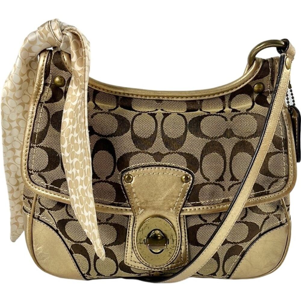 Coach Signature Canvas Shoulder Bag F10567 - Gem